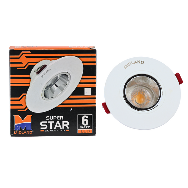 MIDLAND 6W SUPER-STAR LED CONCEALED BOX LIGHT